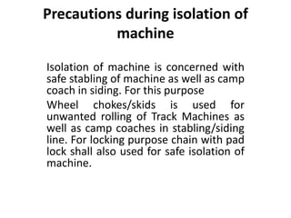 Safety points of railway track mantainence machines.pptx