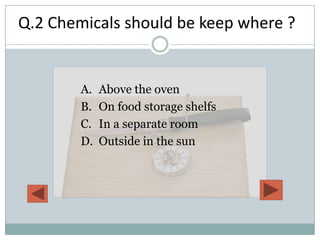 Kitchen Safety Quiz | PPSX | First Aid | Injuries