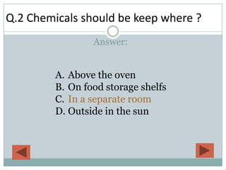 Kitchen Safety Quiz | PPSX