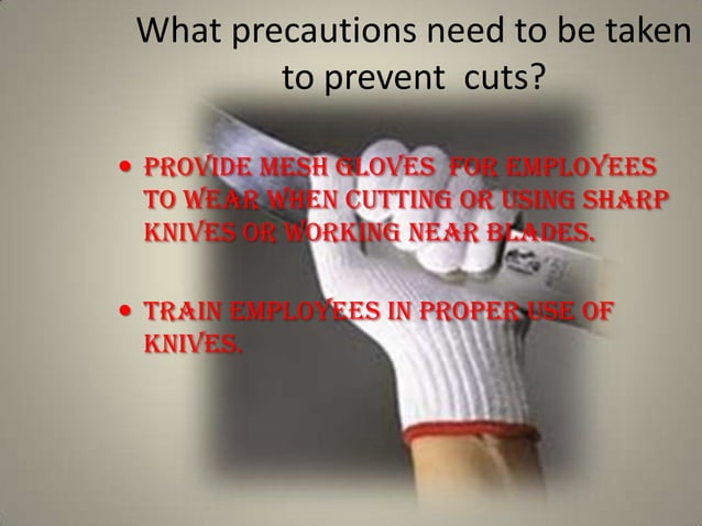 Accidents & Injuries in the Commercial Kitchen | PPTX | First Aid ...