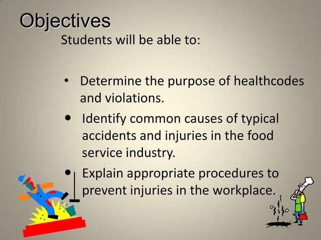 Accidents & Injuries in the Commercial Kitchen | PPTX | First Aid ...