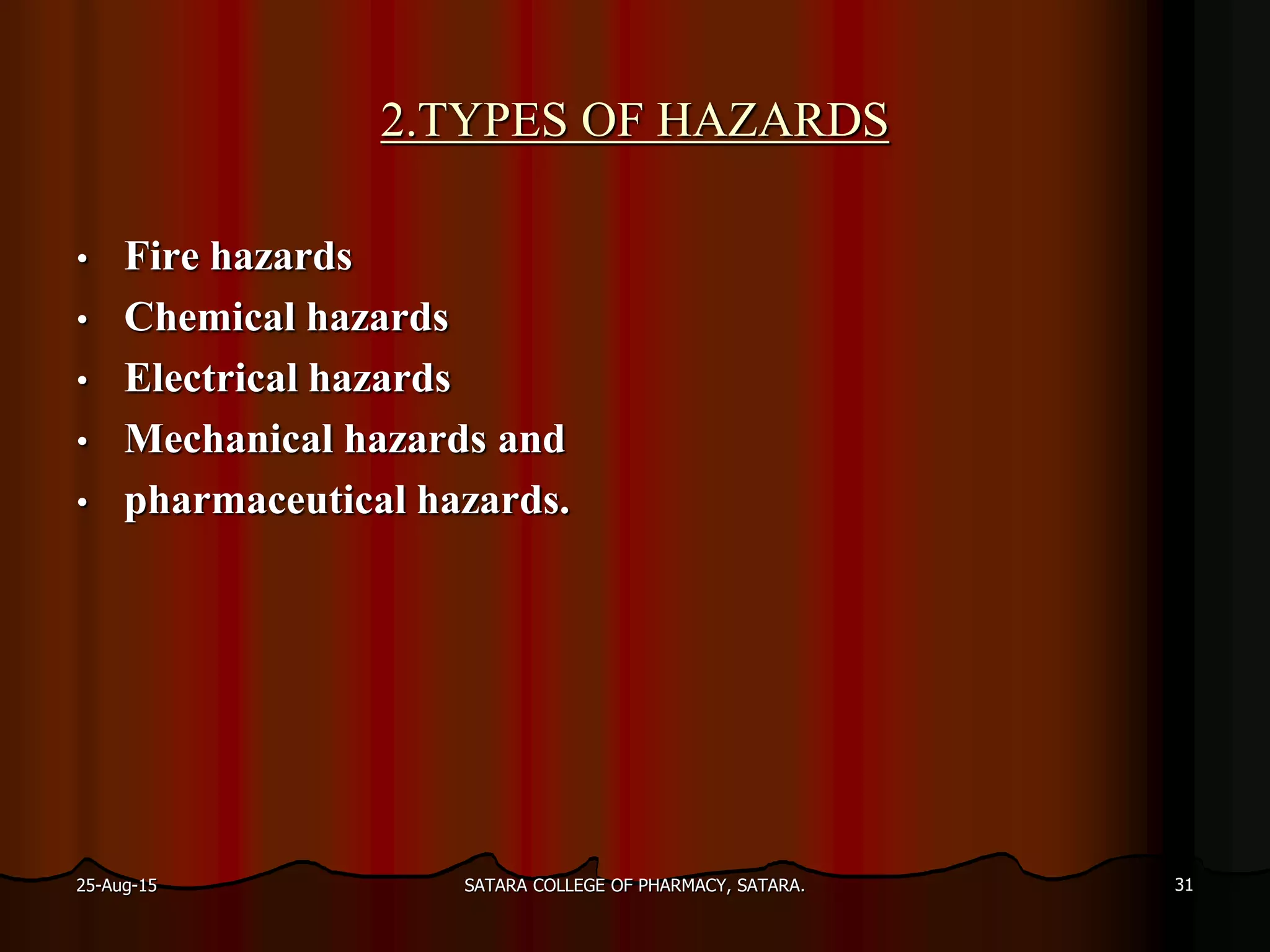Pharmaceutical industrial safety | PPTX