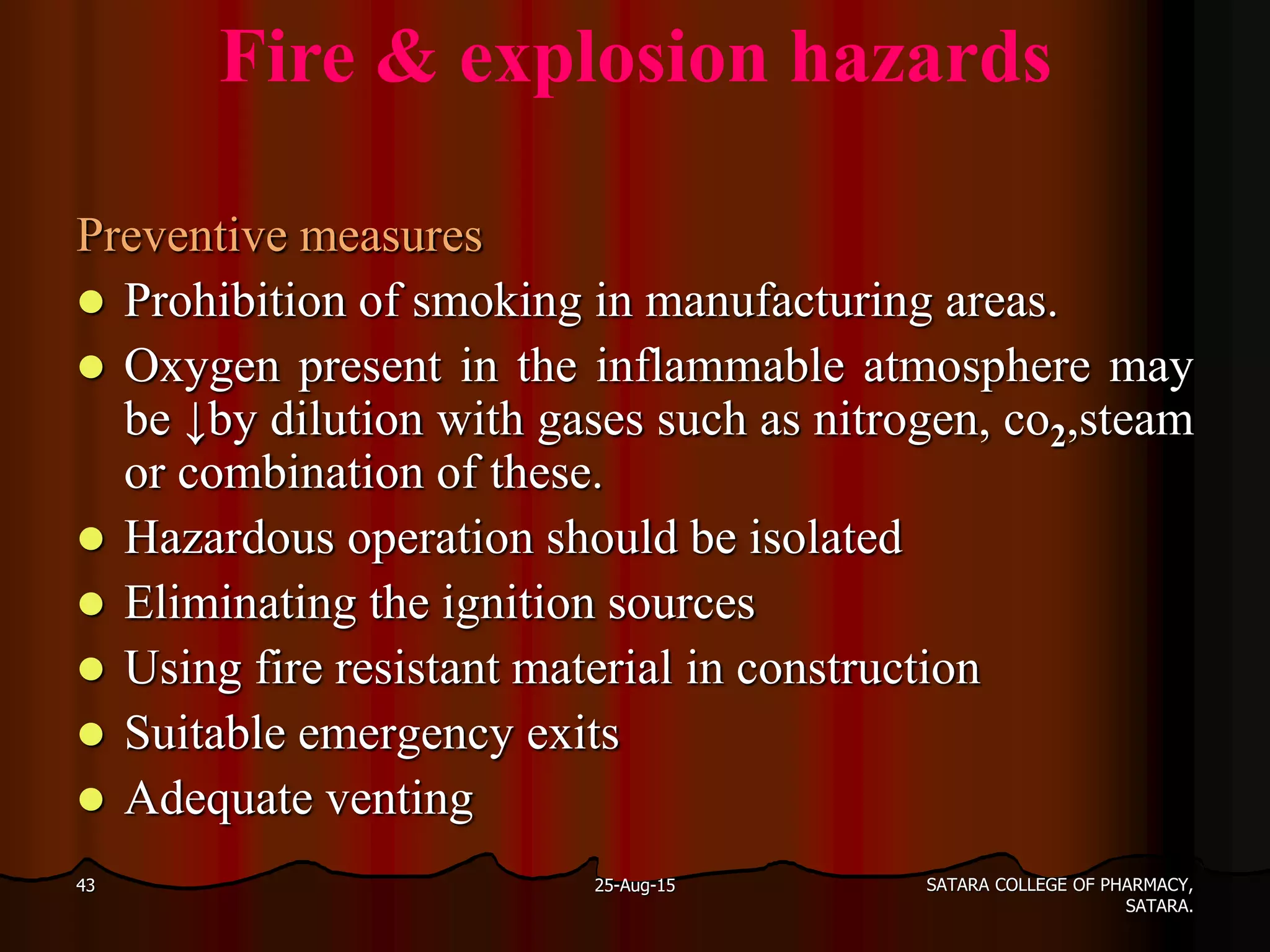 Pharmaceutical industrial safety | PPTX