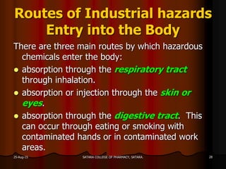 Pharmaceutical industrial safety | PPTX