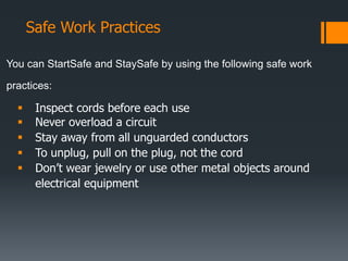 Electrical Safety and methods used to control accidents | PPTX