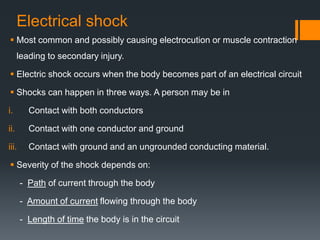 Electrical Safety and methods used to control accidents | PPTX