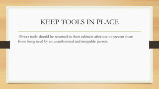 SAFETY PRACTICES IN FARM TOOLS.- animal productionpptx | PPTX