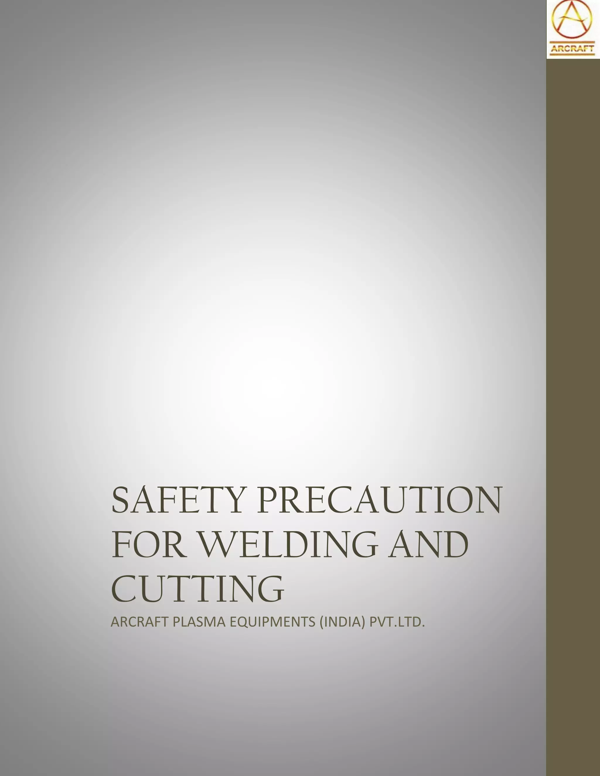 Safety precaution for welding and cutting | PDF