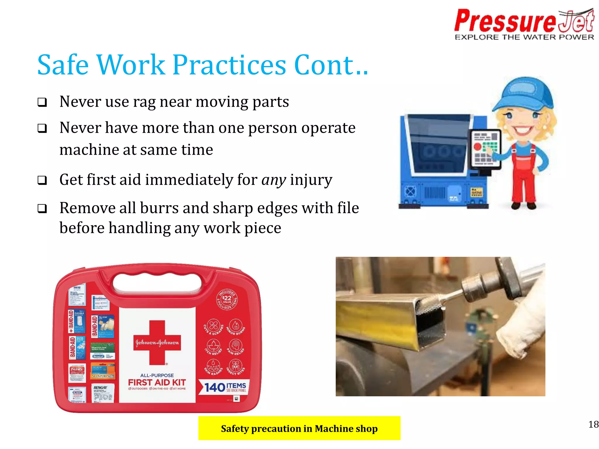 Safety precaution in machine shop | PDF