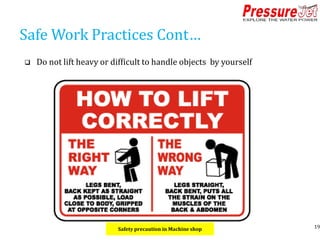 Safety precaution in machine shop | PDF