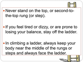 Safety Precautions in Using Ladders | PPTX