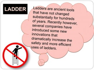 Safety Precautions in Using Ladders | PPTX