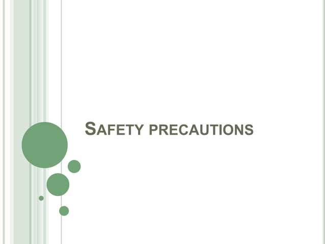 Manufacturing tools and Safety precautions | PPTX