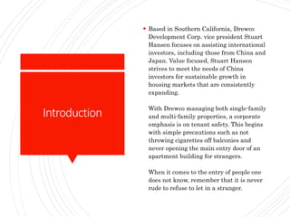 Safety Precautions - Not Letting Strangers into Apartment Buildings | PPTX