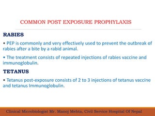 Safety precautions and infection control by Manoj.pptx