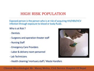 Safety precautions and infection control by Manoj.pptx