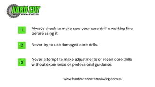 18 Safety Precautions for Utilizing Core Drills | PDF