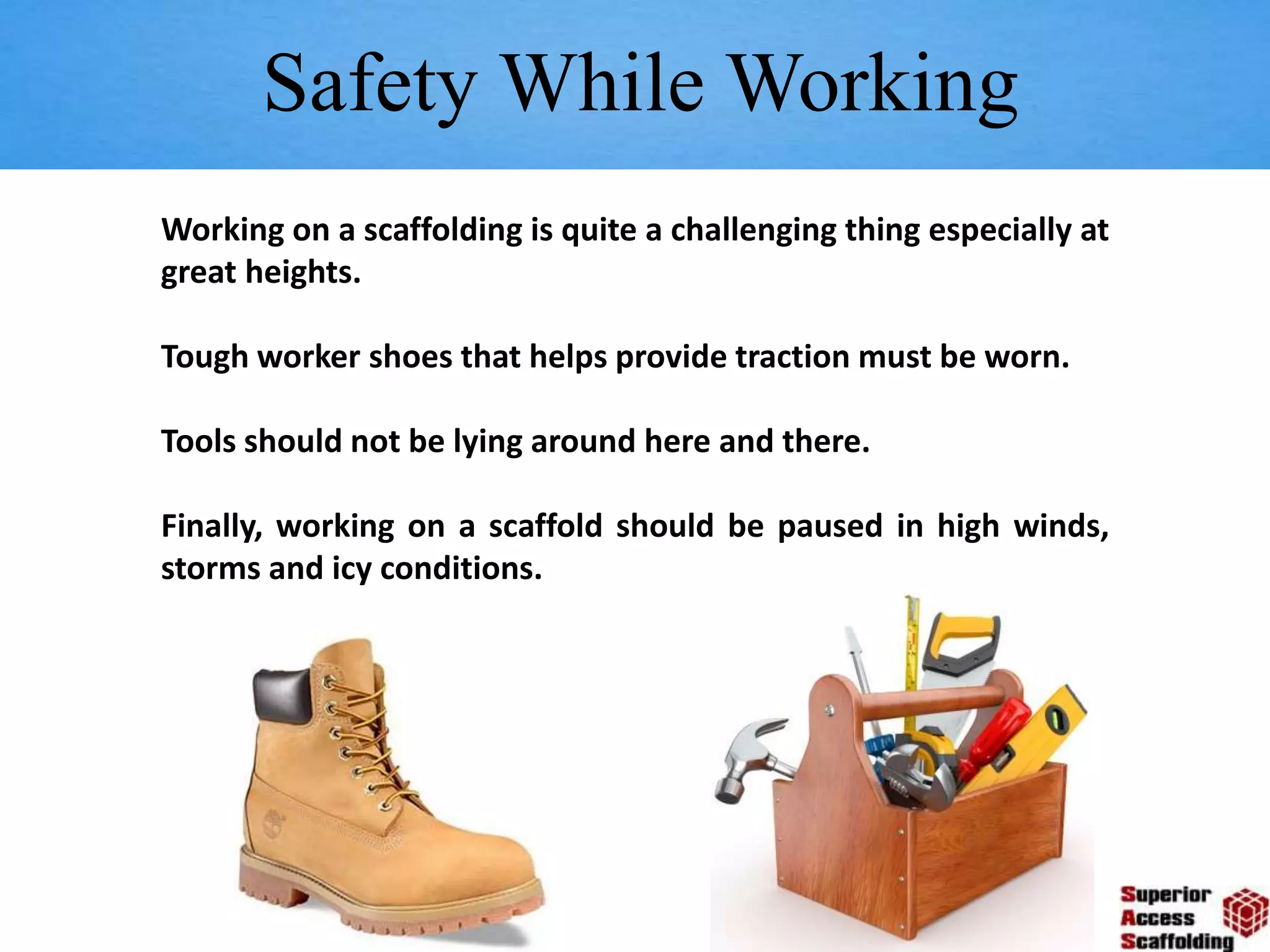 Safety Precautions For Working With Scaffolding | PPTX