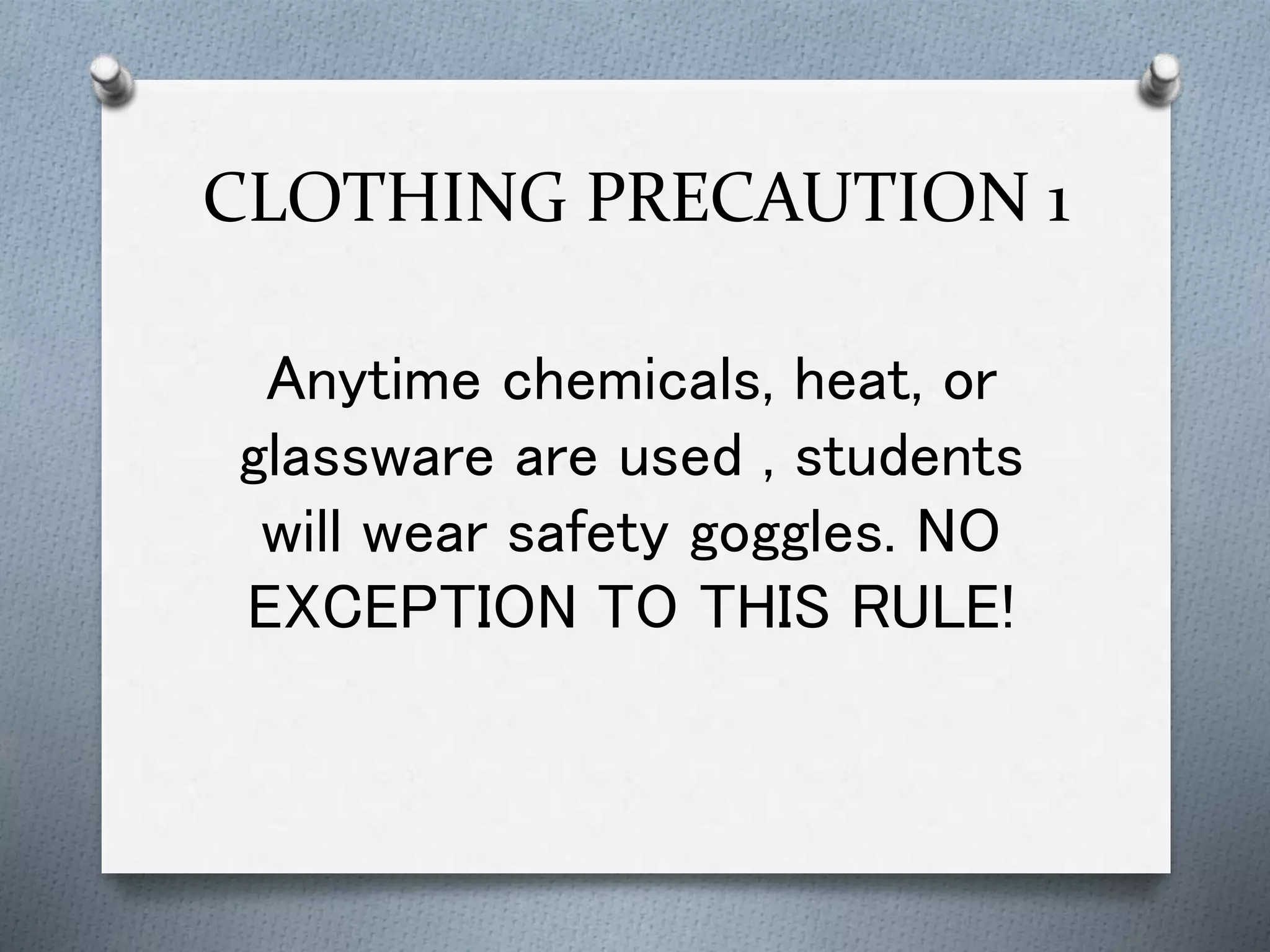 Safety precautions in laboratories | PPTX