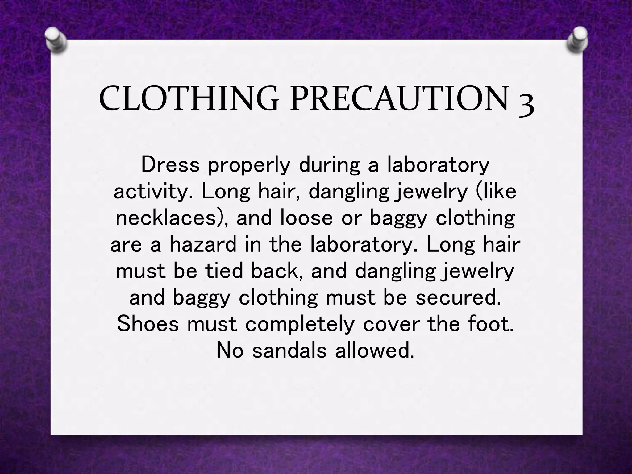 Safety precautions in laboratories | PPTX