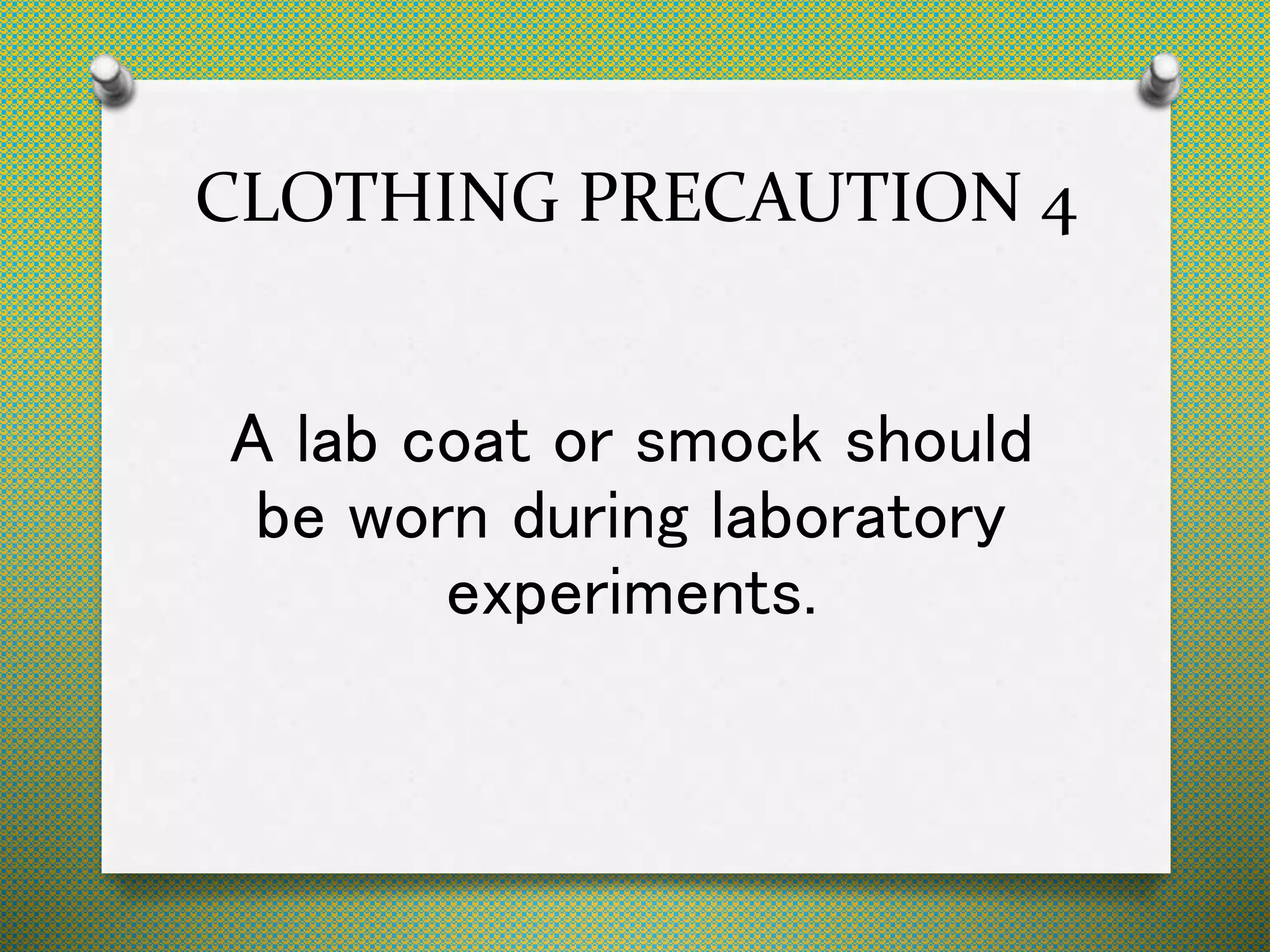 Safety precautions in laboratories | PPTX