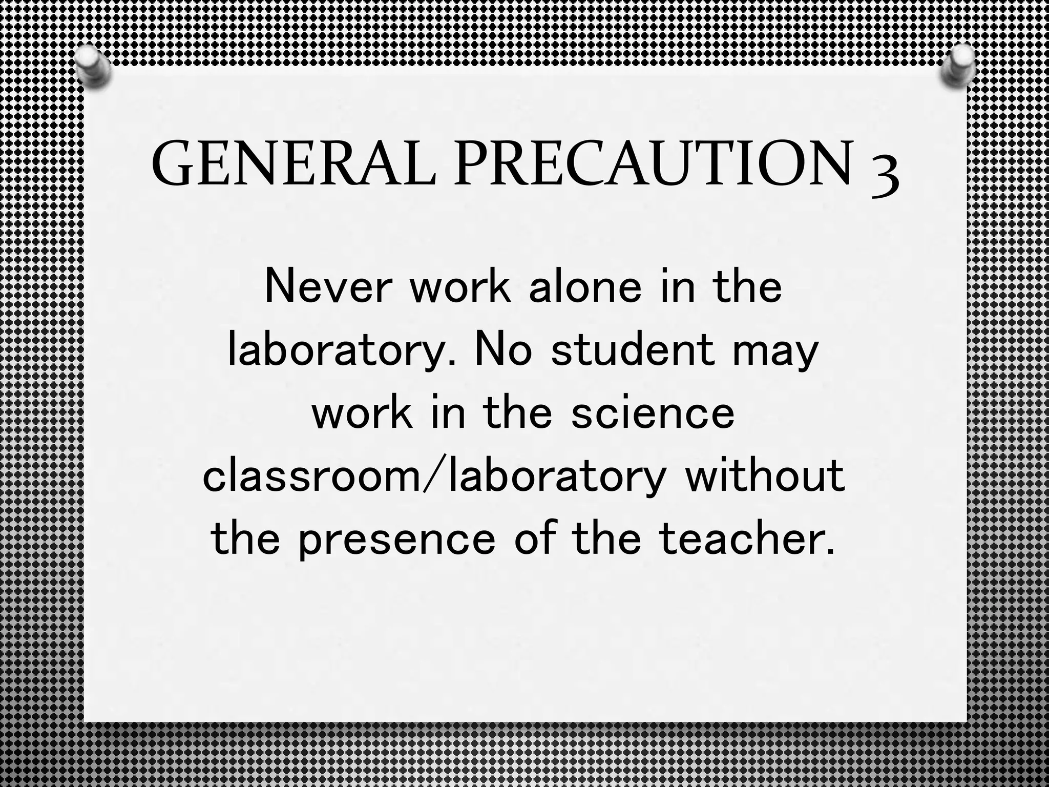 Safety precautions in laboratories | PPTX