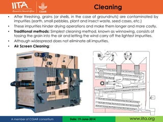 Safety precaution to maintain grain quality - implementer induction ...