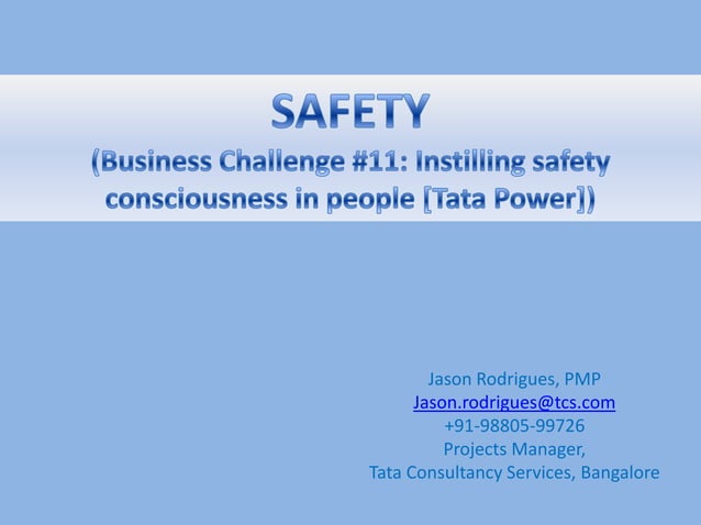 Safety Presentation | PPT