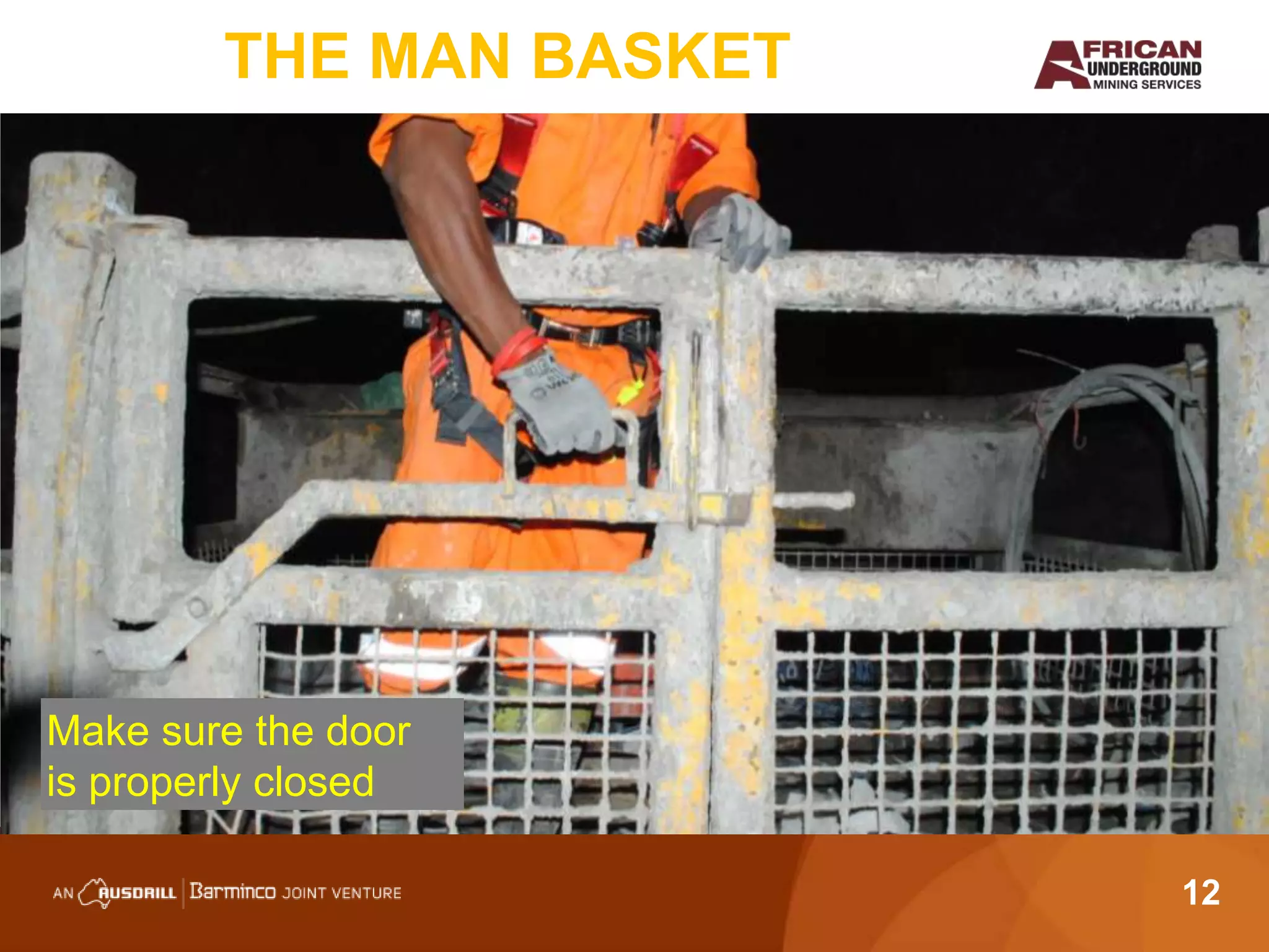 Safety presentation manbasket | PPTX