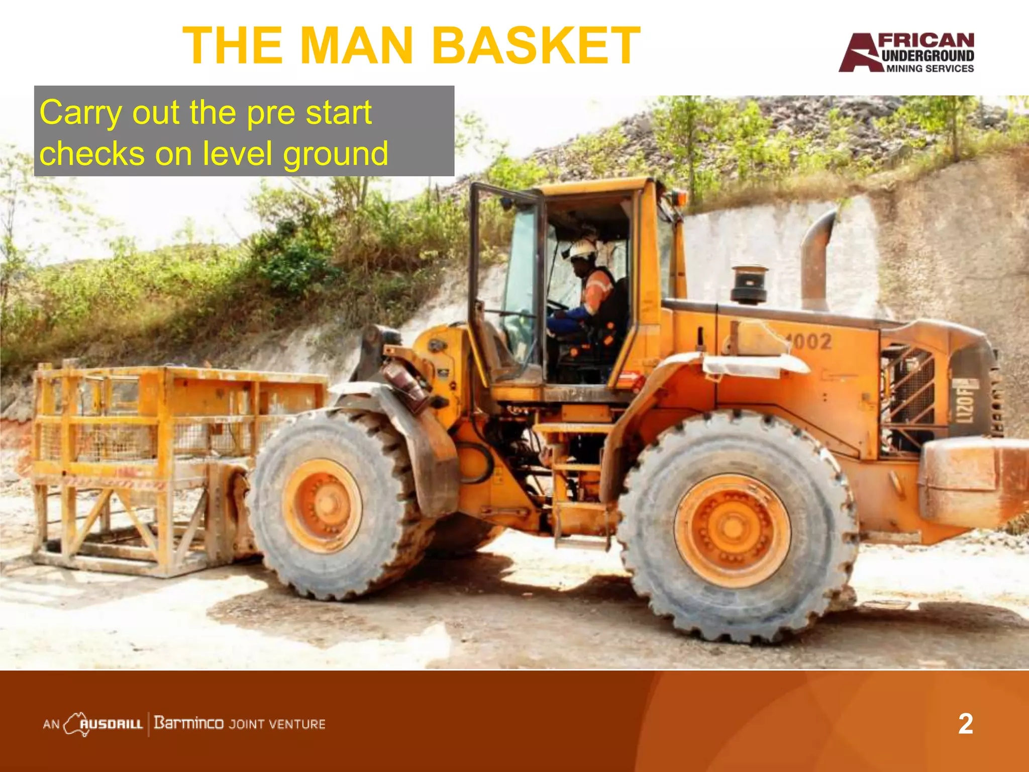 Safety presentation manbasket | PPTX