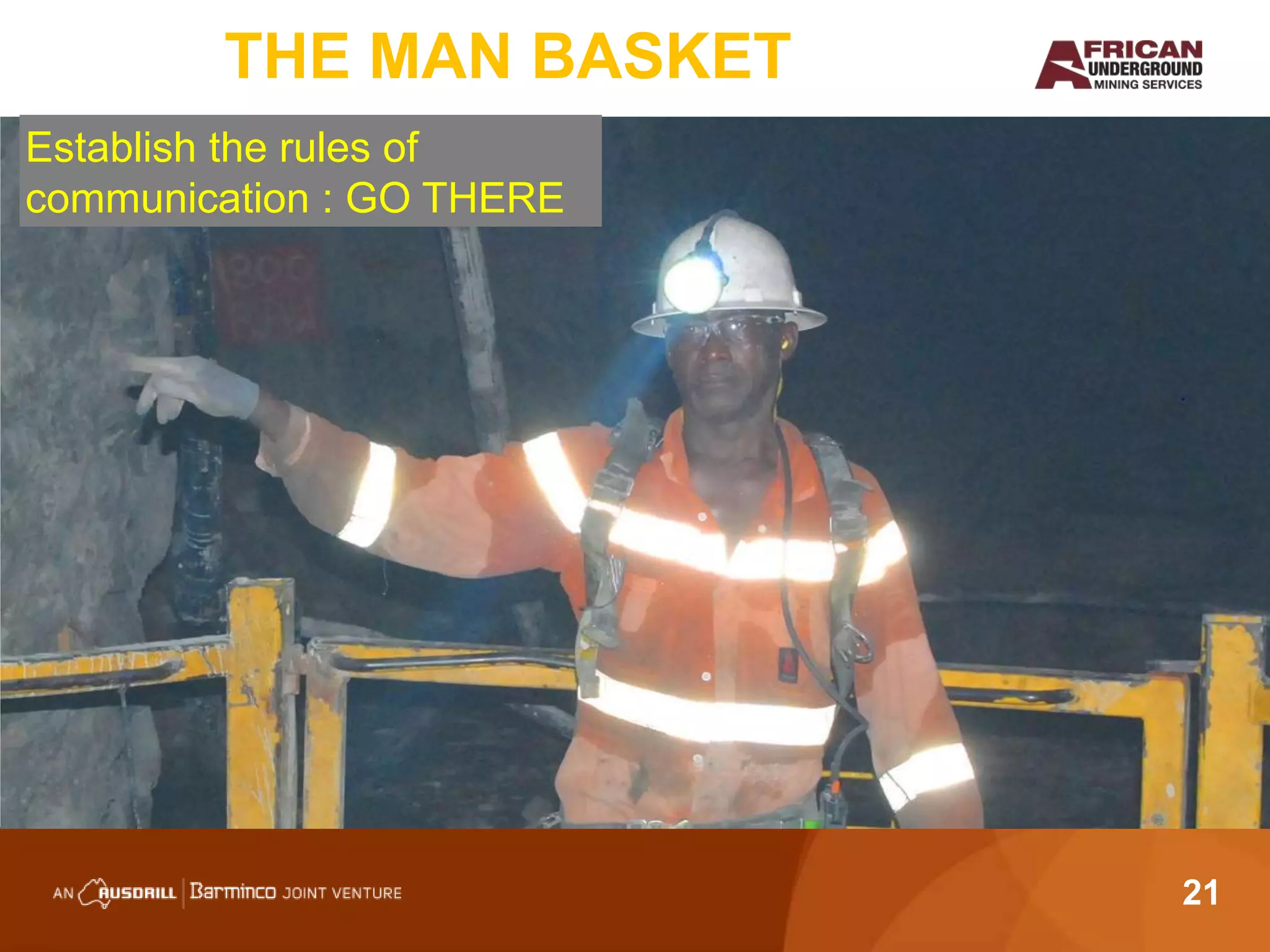 Safety presentation manbasket | PPTX