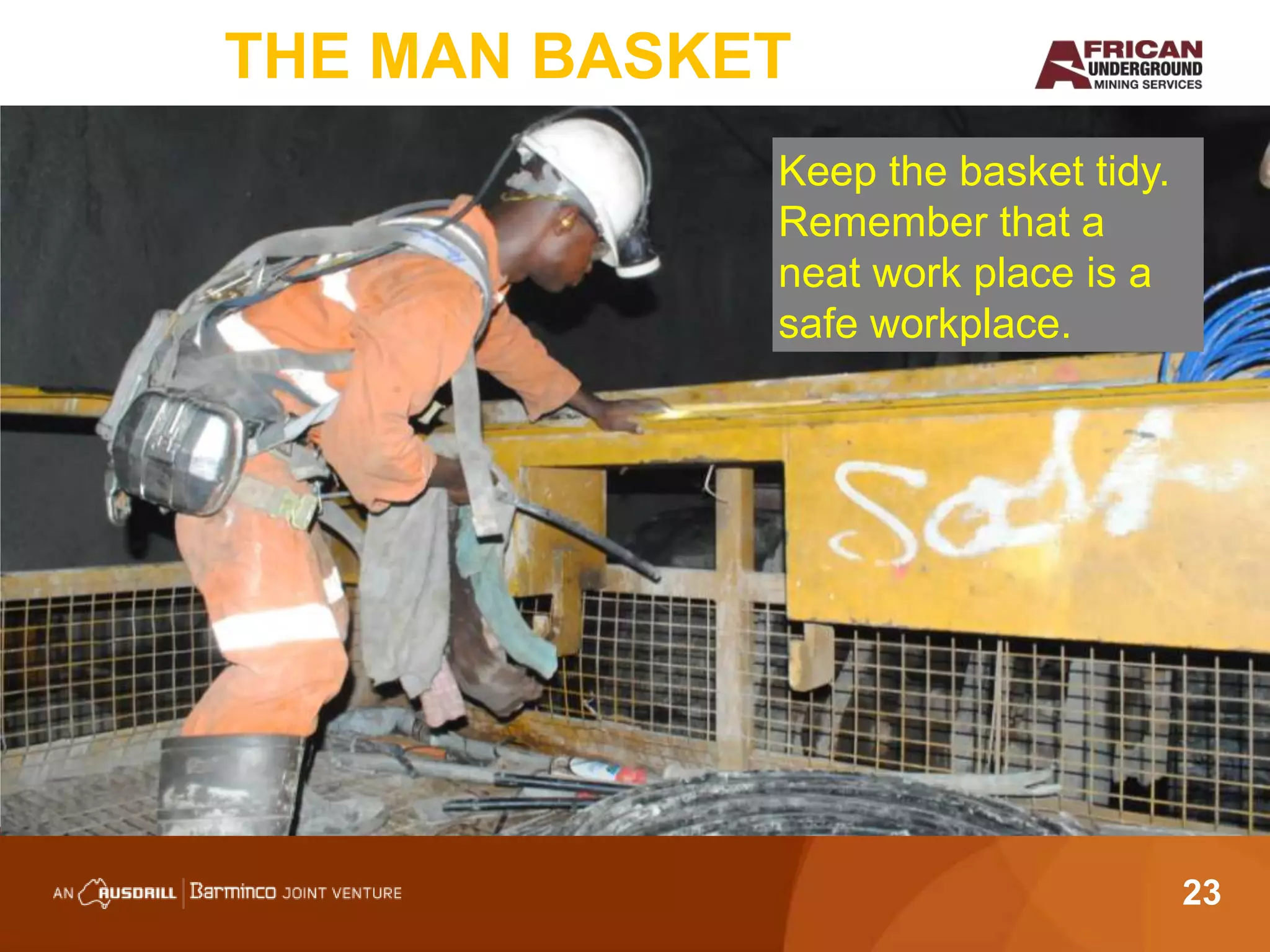 Safety presentation manbasket | PPTX