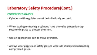 Safety procedure of lab | PPTX