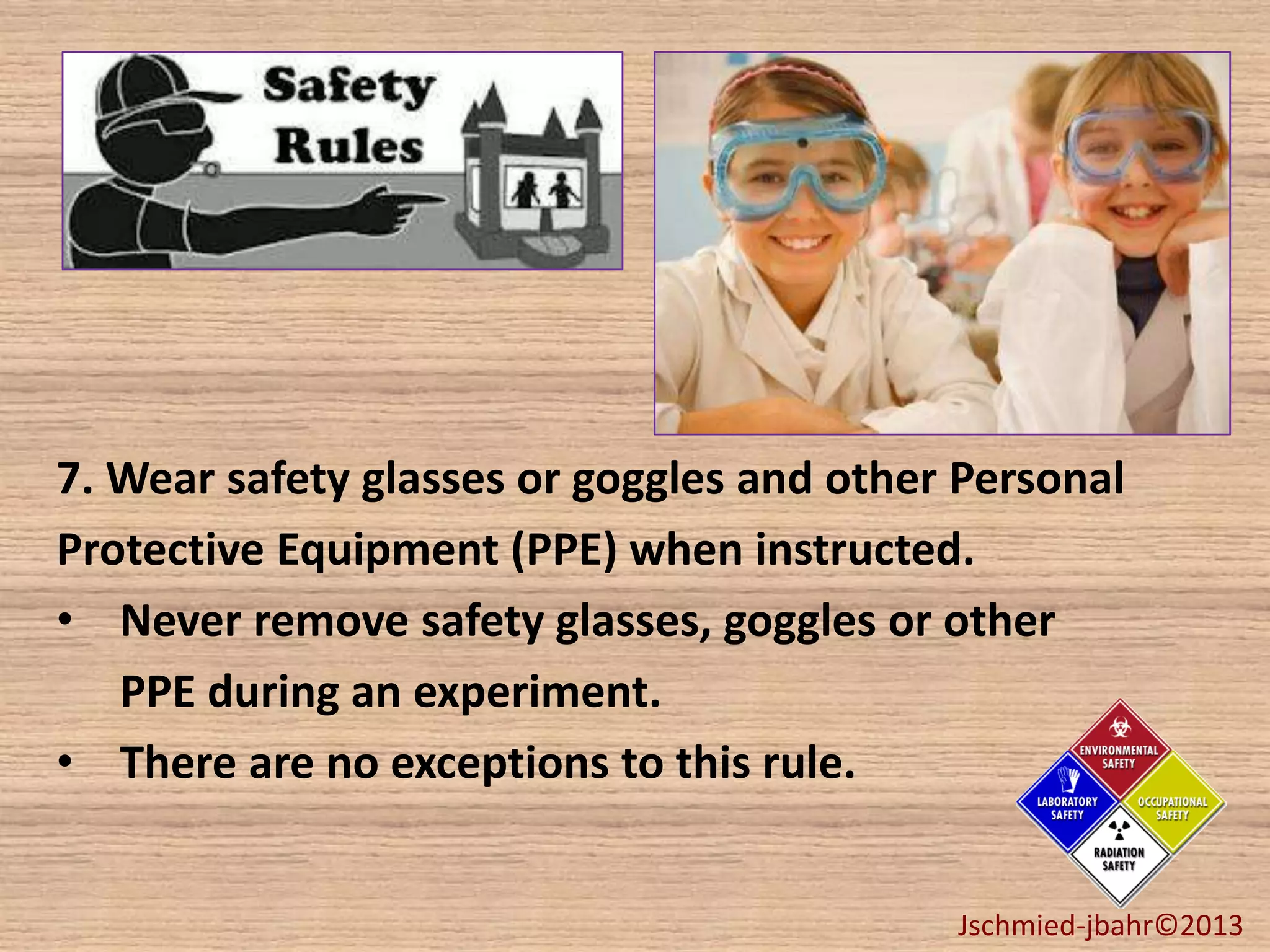 Safety Rules, Procedures, and Equipment | PPTX