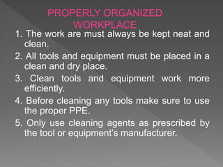 Safety procedures in using hand tools and equipment | PPTX