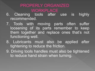 Safety procedures in using hand tools and equipment | PPTX