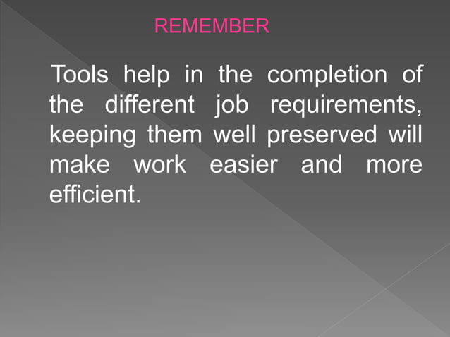 Safety procedures in using hand tools and equipment | PPTX | Medical Health