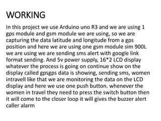 Arduino Based smart security system for Women And Children safety ...