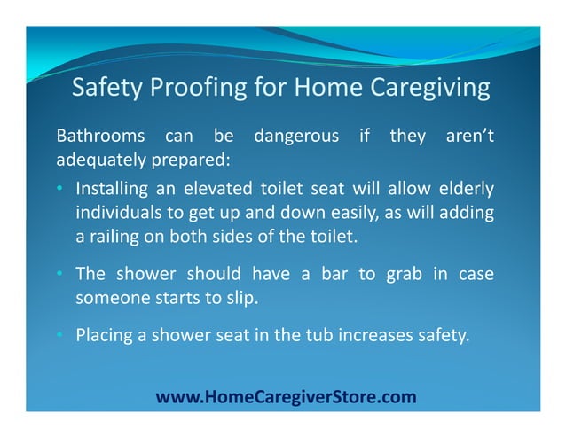Safety Proofing For Home Caregiving | PDF | Bath and Shower | Personal Care
