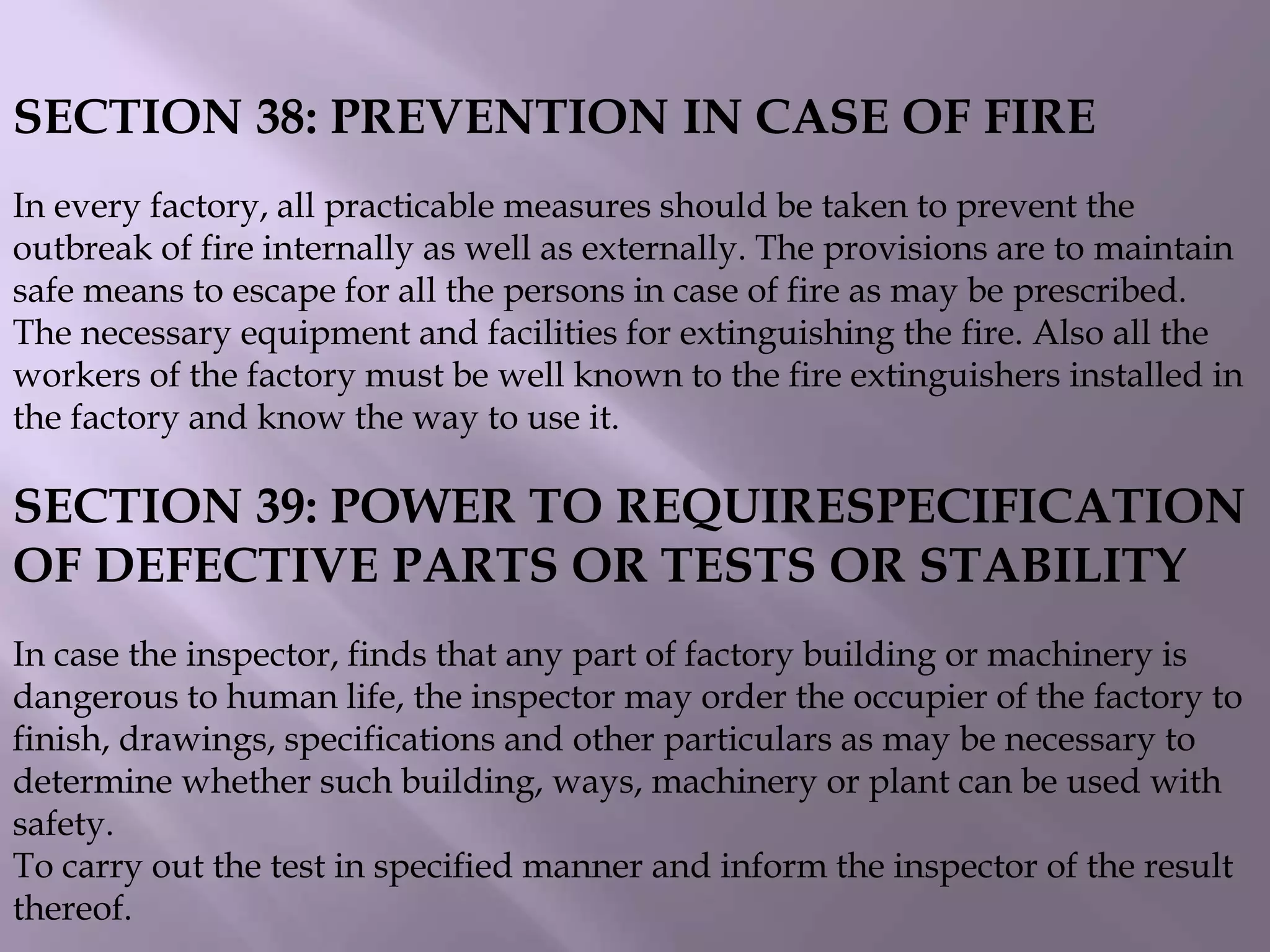Safety provisions | PPTX