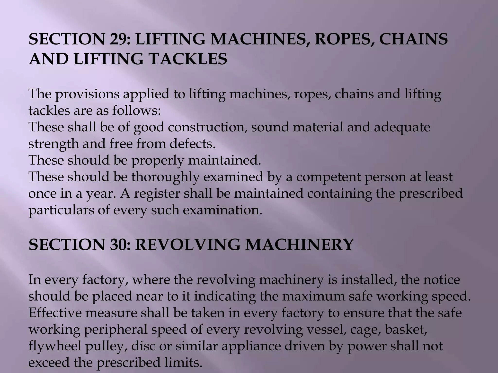 Safety provisions | PPTX