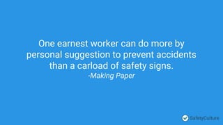 Top 20 Safety Quotes To Improve Your Safety Culture | PPT