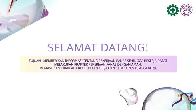 SAFETY REFRESHMENT - HOT WORK / PEKERJAAN PANAS | PPT