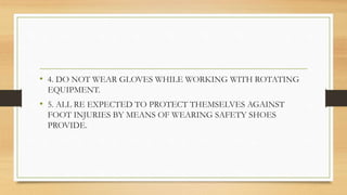 SAFETY ORIENTATION TRAINING SEMINAR IN THE WORKPLACE. | PPTX