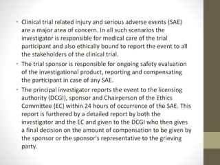 Safety reporting of a clinical trial | PPTX