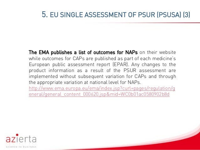 Safety Reports: PBRER / PSUR