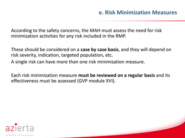 Safety reports rmp risk management plan pharmacovigilance | PDF