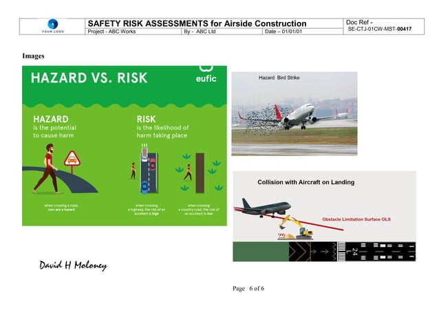 Risk Assessments for Airside Construction | PDF