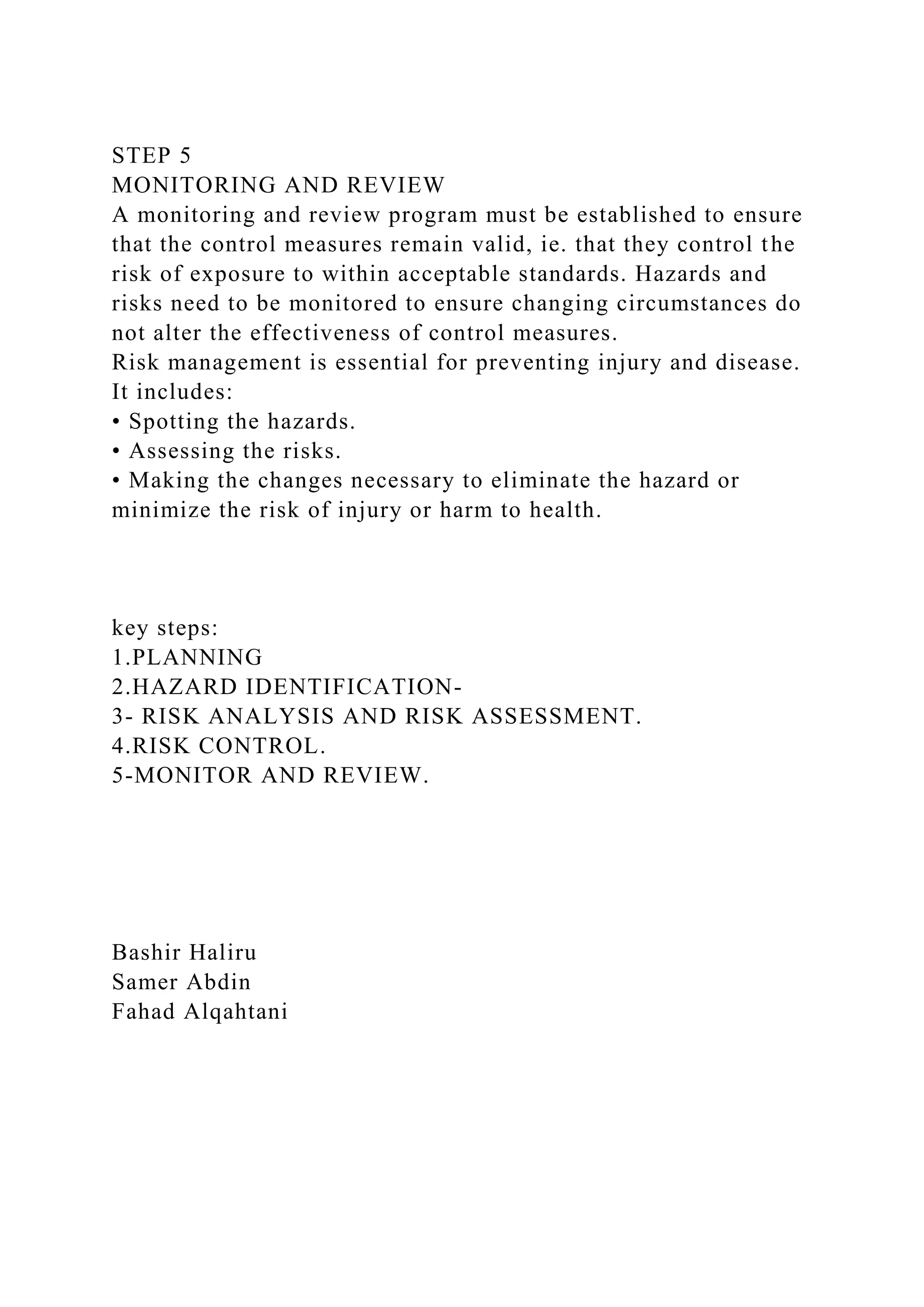 Safety risk management the identification,analysis and elimin.docx