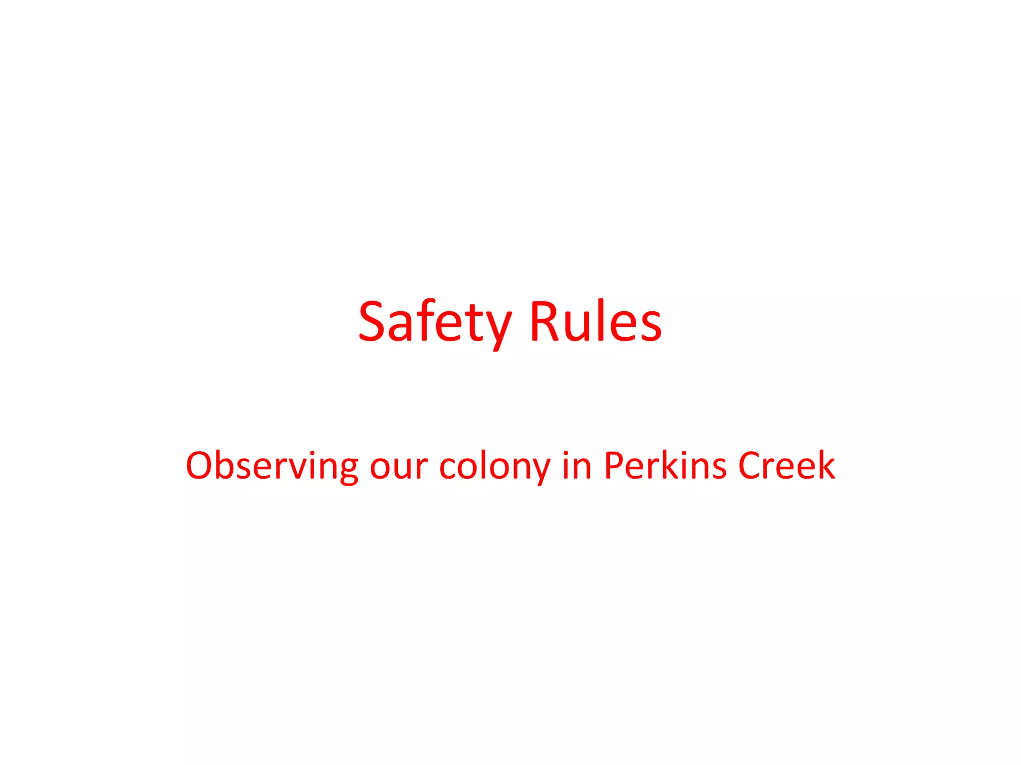 Safety rules | PPT